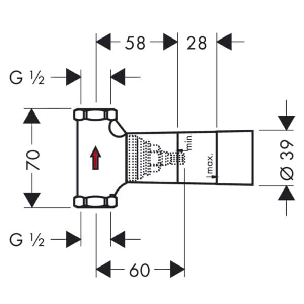 Angle Valve:1/2x1/2in, Chrome Plated | TACC