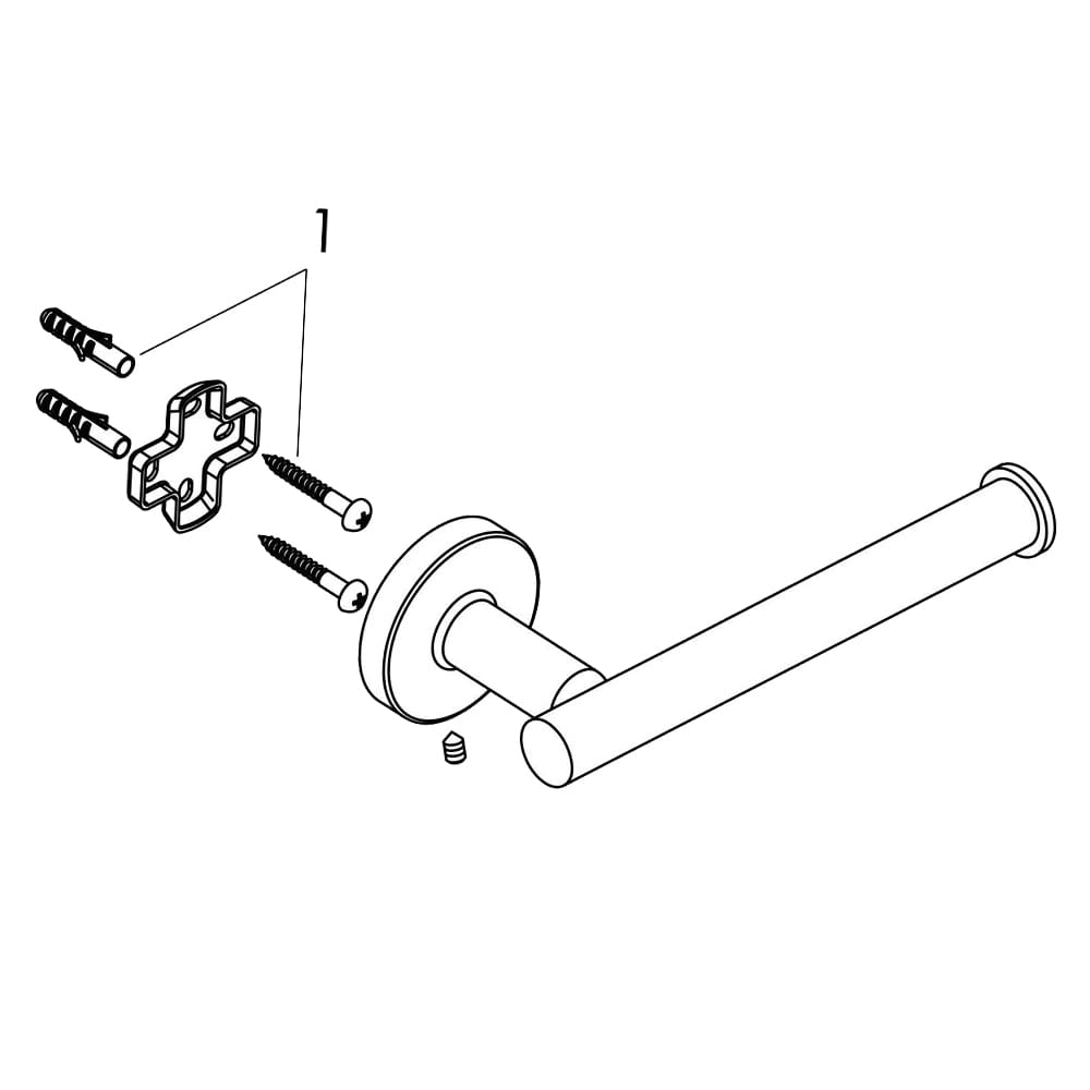 Logis Universal: Paper Roll Holder, Chrome Plated | TACC