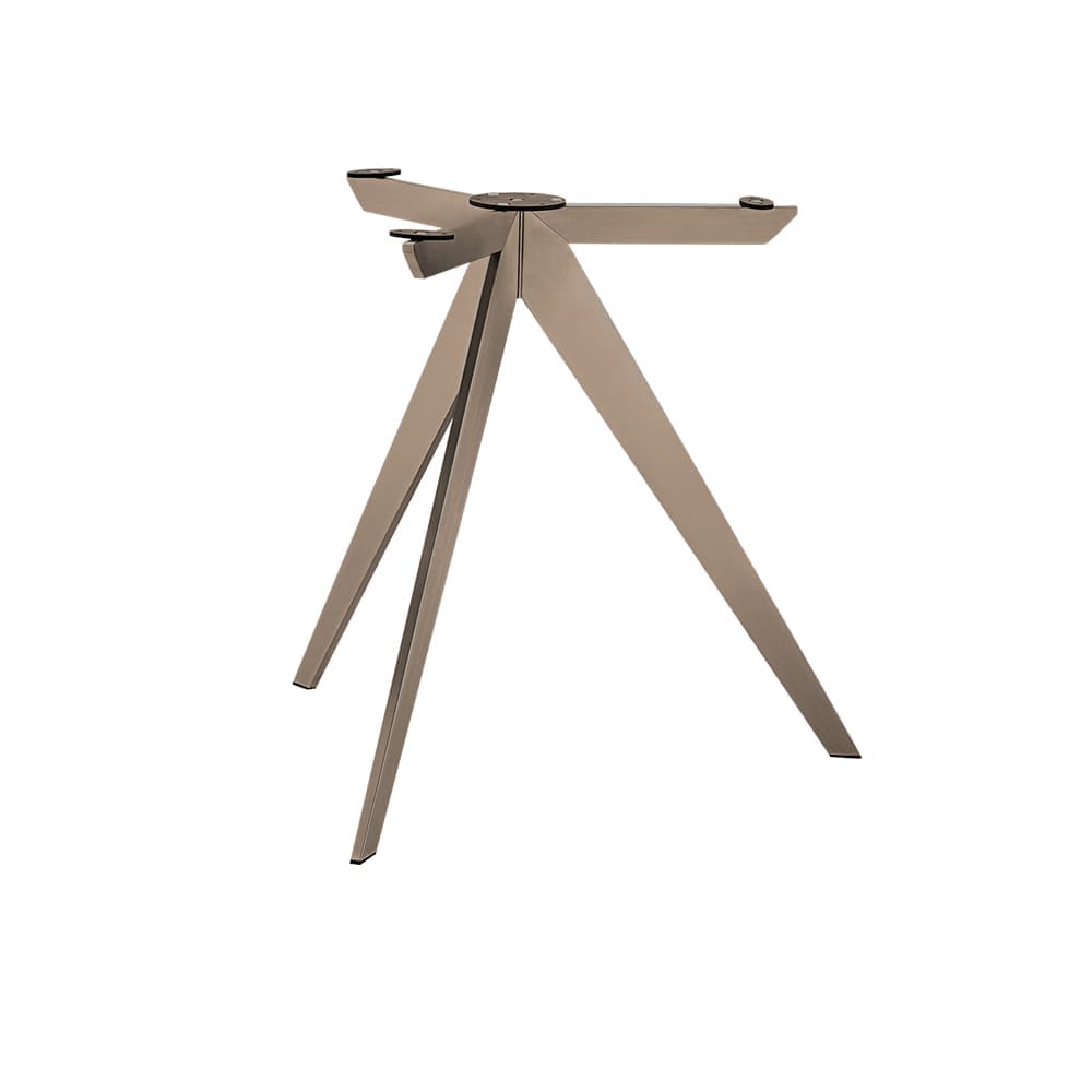 Steel Base For Office Meeting Table; (90x90x75)cm, Light Grey | TACC
