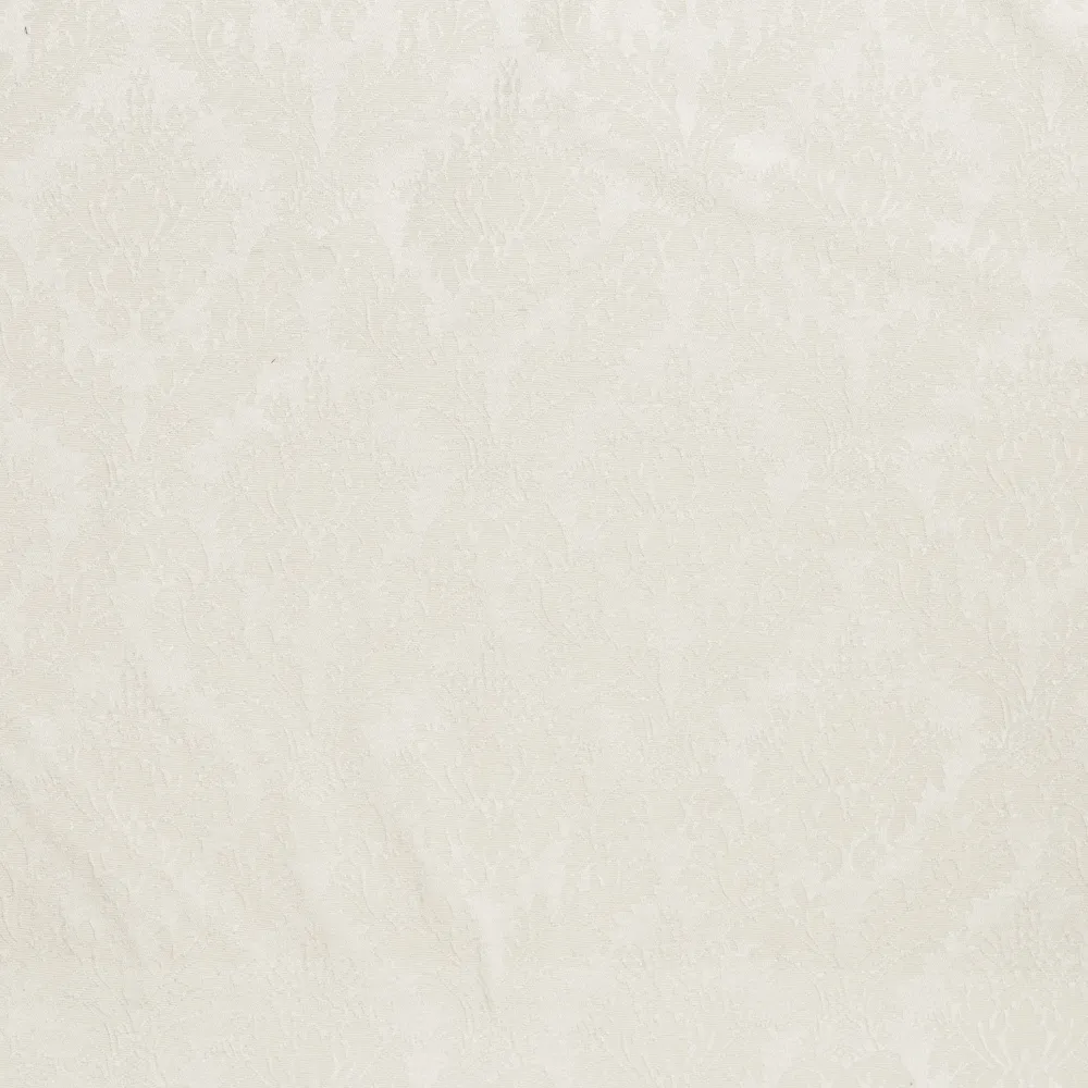 VORTEX Collection: Polyester Cotton Floral Jacquard Fabric 280cm, White ...
